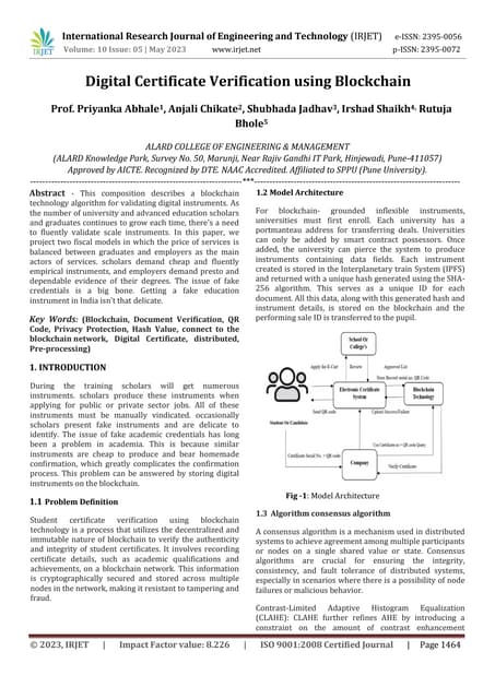 Certificate Validation Using Block Chain Ppt