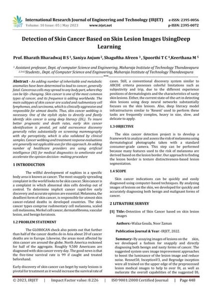 Skin Cancer Detection Using Deep Learning Techniques