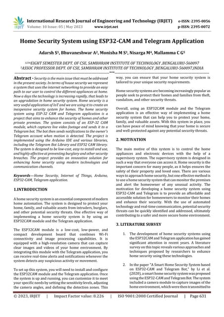 ESP32 CAM Face Detection Door Lock | PDF | Home Security | Home & Garden