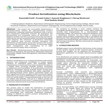 Fake Product Identification using Blockchain Technology | PDF