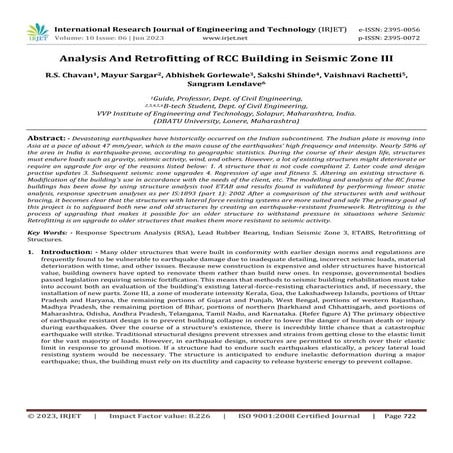 Seismic Retrofitting Techniques | PDF