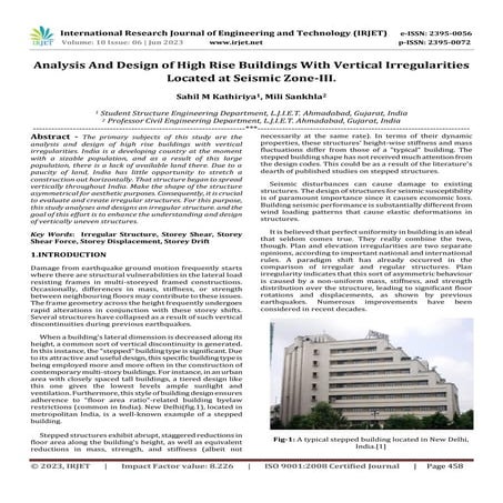 Analysis And Design of High Rise Buildings With Vertical Irregularities ...