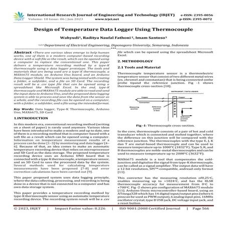 Design of Temperature Data Logger Using Thermocouple | PDF