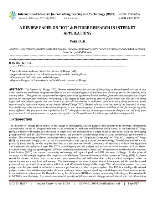 IoT devices enabled for data analytics intelligent decision making ...