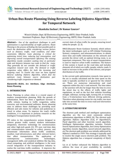 Methods of route assignment | PPTX