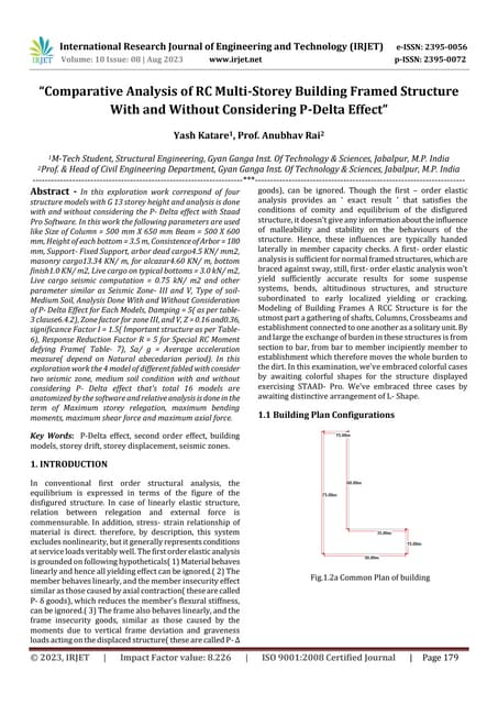 “comparative Analysis Of Rc Multi Storey Building Framed Structure With