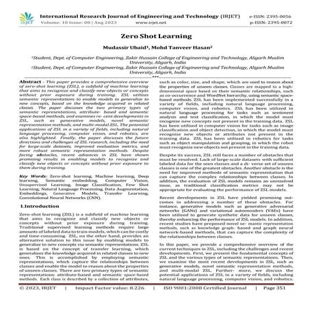 Zero Shot Learning | PDF