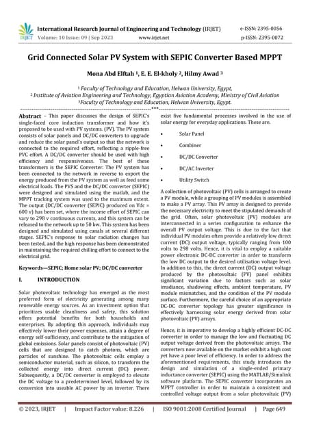 Grid-connected PV system | PPT