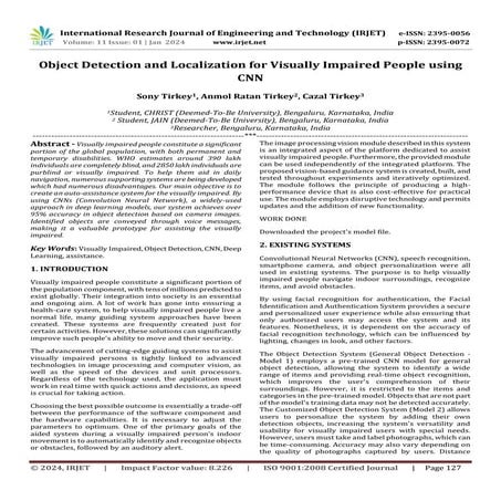 Object Detection and Localization for Visually Impaired People using ...