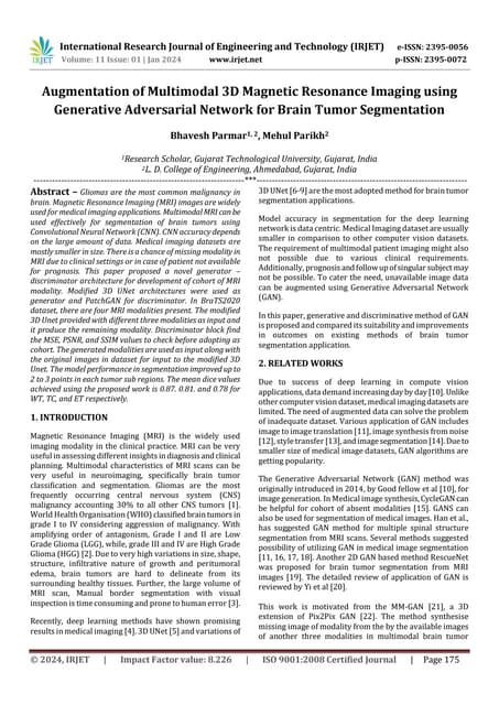 Augmentation Of Multimodal 3d Magnetic Resonance Imaging Using