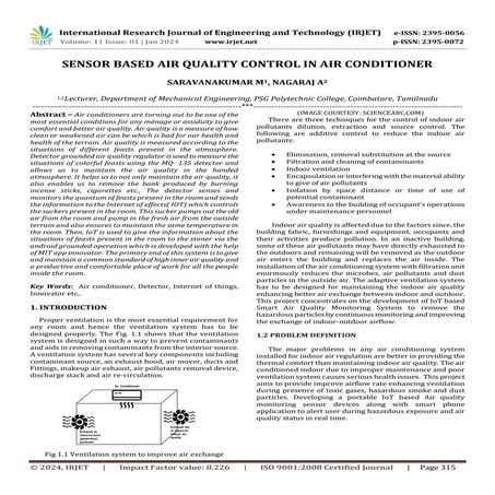 Sensor Based Air Quality Control In Air Conditioner Pdf