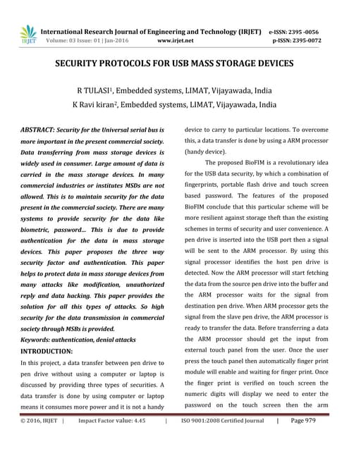 Fingerprint Based Security System | PPT