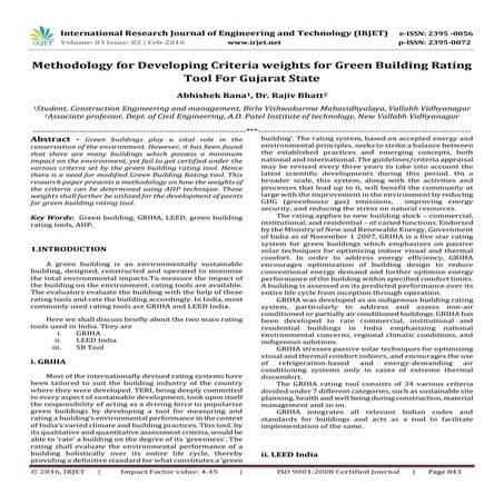 GRIHA RATING SYSTEM | PPTX