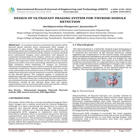 Design of Ultrafast Imaging System for Thyroid Nodule Detection | PDF