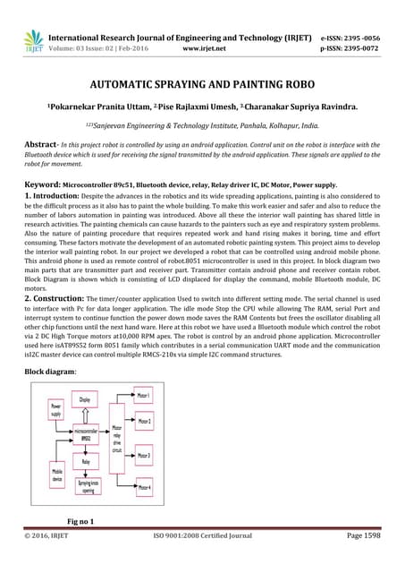 Bluetooth Controlled Robot Project Report | DOCX