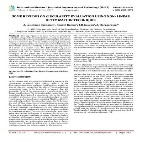 Feature inspection of circularity and roundness | PPTX