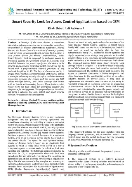 Smart door lock system | PPT