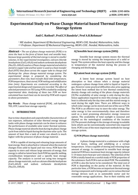 phase changing material | PPTX