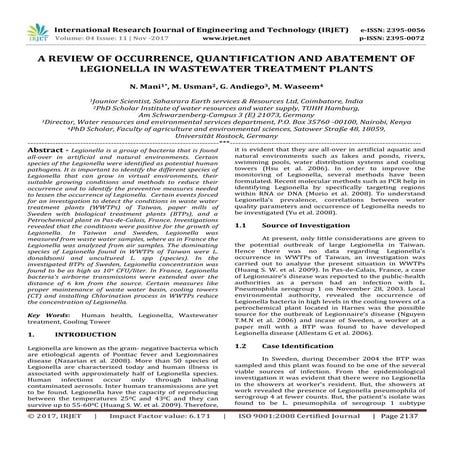 Rapid Legionella PCR test | PDF