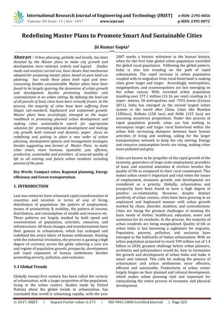 Indore Master Plan - A detailed Case study | PDF