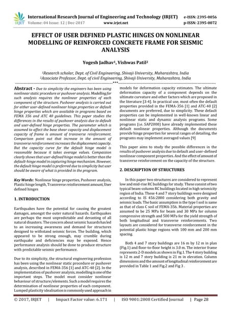 A comparative study of force based design and direct displacement based ...