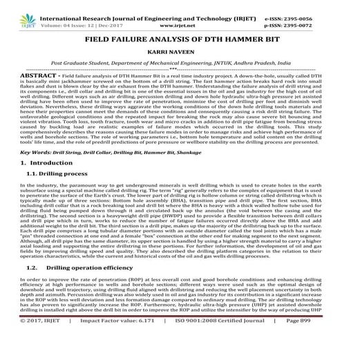 Field Failure Analysis of DTH Hammer Bit | PDF