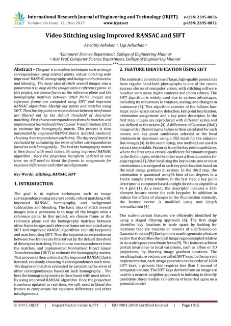 Image mosaicing | PPT