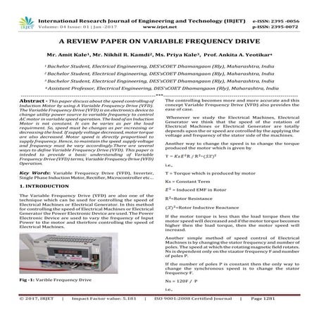 variable frequency drive | PPTX