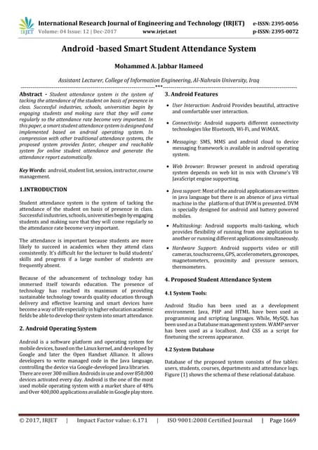 Student Attendance System ppt | PPTX