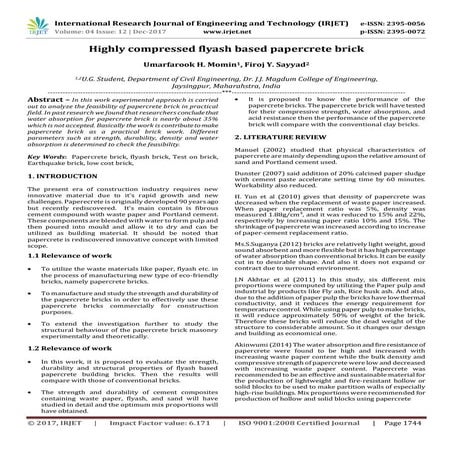 Utilization of pulverized plastic in cement concrete as fine aggregate ...