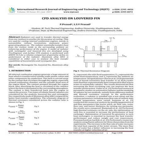 CFD Analysis On Louvered Fin | PDF