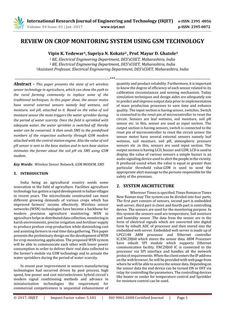 Smart Irrigation ppt | PPTX