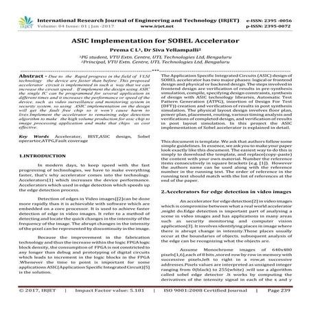 ASIC Implementation for SOBEL Accelerator | PDF
