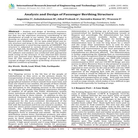 Analysis and Design of Passenger Berthing Structure | PDF