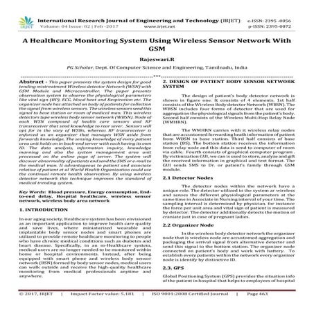 A Healthcare Monitoring System Using Wireless Sensor Network With GSM ...