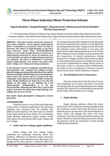 Electrical HT/LT Motor protection | PPTX