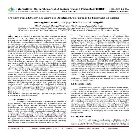 Design of Skew Culvert Analysis: A review | PDF