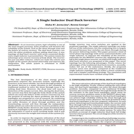 A Single Inductor Dual Buck Inverter | PDF