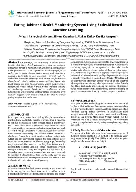 SMART WAIST BELT FOR HEALTH MONITORING | PDF