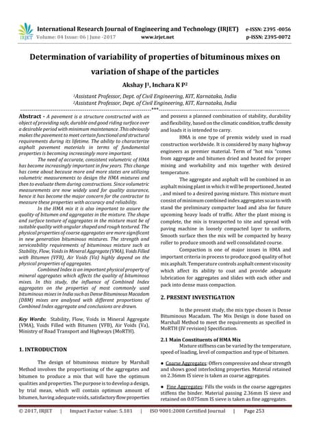 Marshall Mix Design: Lab Report | PDF
