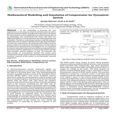 Mathematical Modelling and Simulation of Compensator for Dynamical System | PDF | Radio Control ...