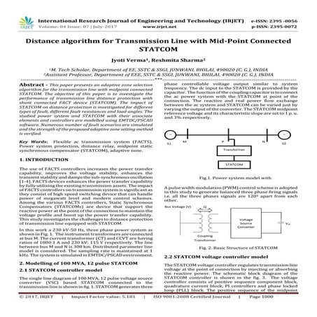 Distance Algorithm For Transmission Line With Mid Point Connected