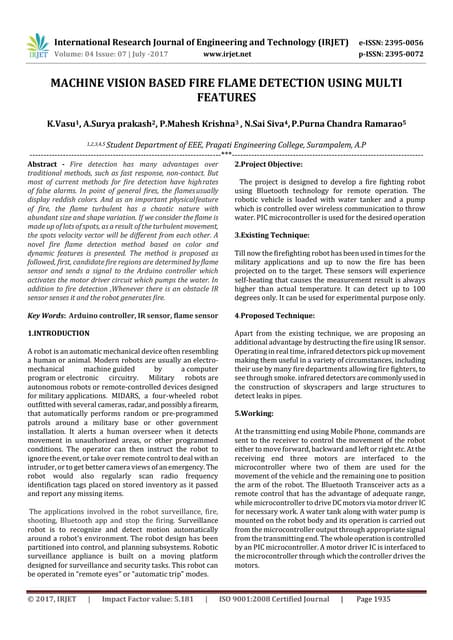 Fire Fighting Robot.pptx | Computer Peripherals | Computing