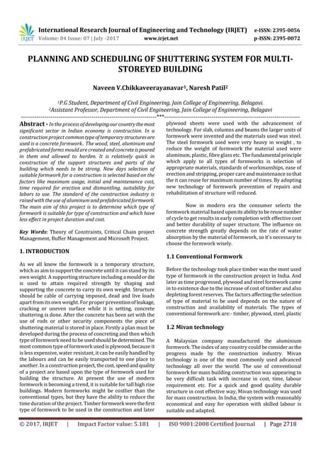 Aluminium Formwork Vs Conventional Formwork | PDF