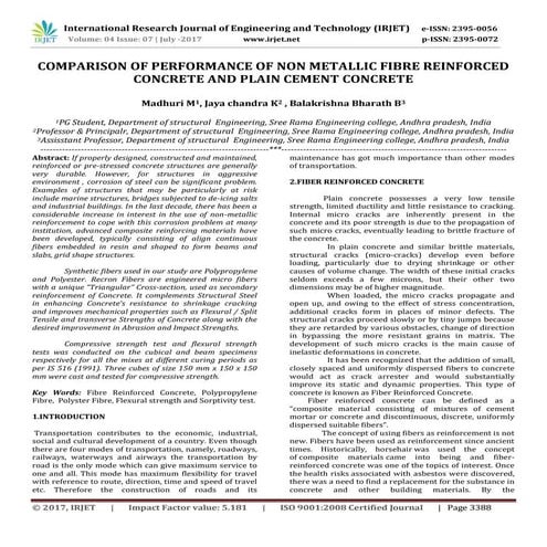 Fire Resistant Concrete using Sustainable Fibers | PDF
