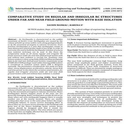 Comparative Study on Regular and Irregular RC Structures Under Far and ...