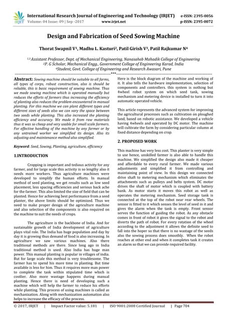 Seeding and planting implements | PPTX