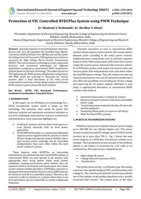 Vsc based hvdc transmission | PPTX | Computer Networking | Computing