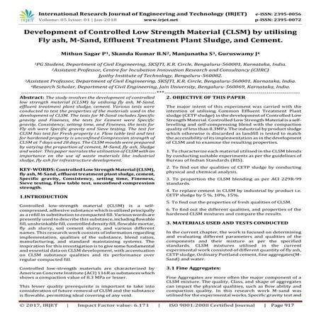 IRJET-Development of Controlled Low Strength Material (CLSM) by ...