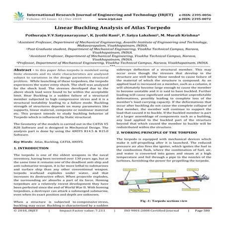 IRJET- Linear Buckling Analysis of Atlas Torpedo | PDF